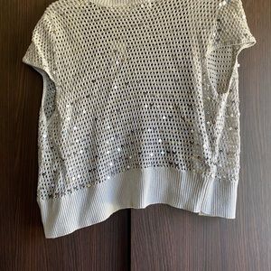 cb design | Sweaters | Nwt Cb Design Cropped Sequin Cardigan | Poshmark